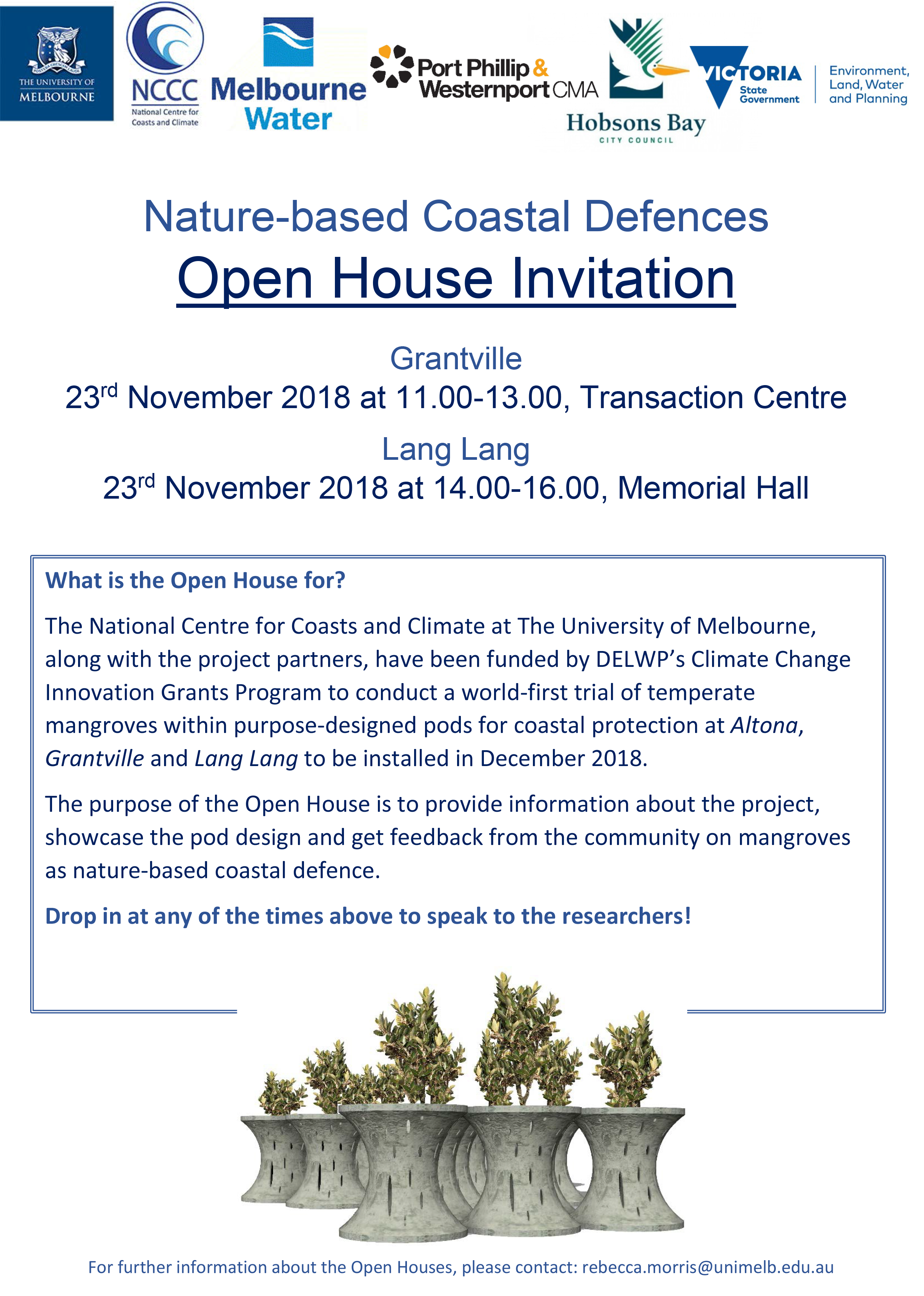 Open House Invitation | National Centre for Coasts and Climate